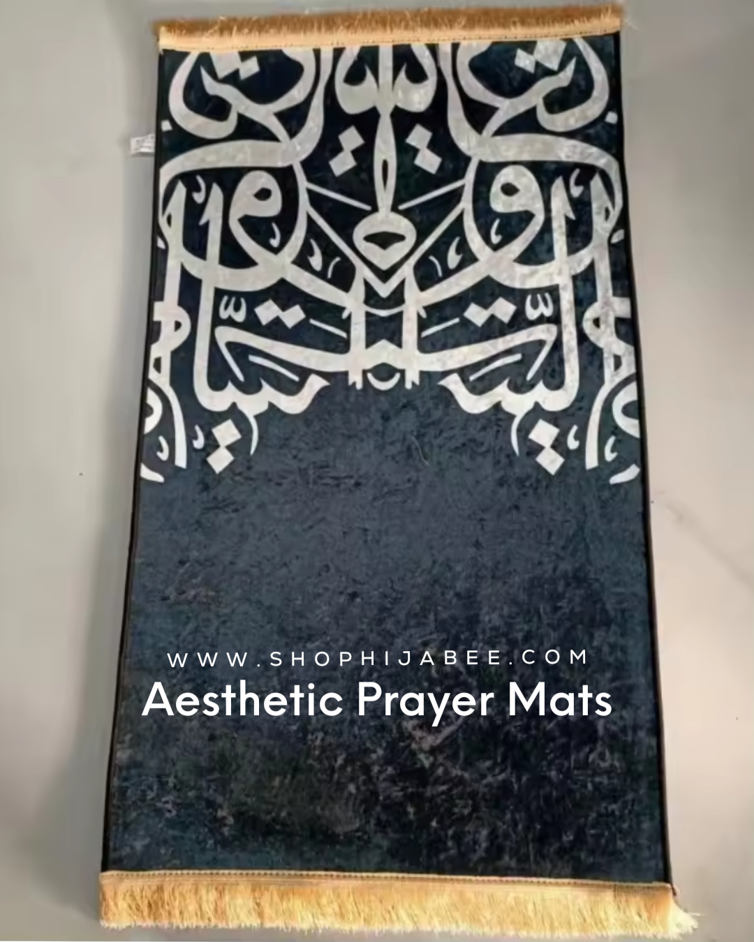 Premium Arabic Calligraphy Prayer Mat – shophijabee